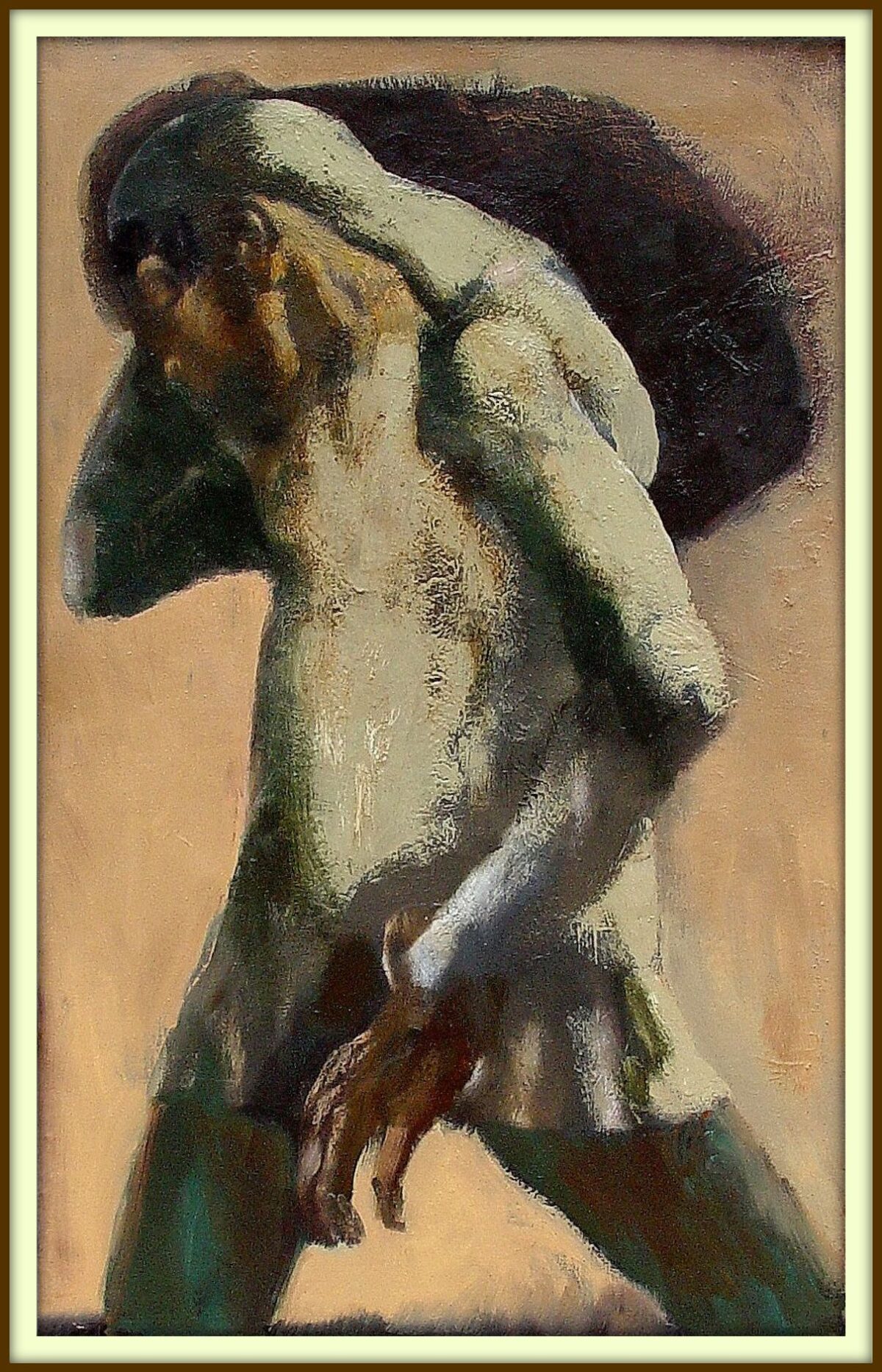 ”Porter”. 2003, Oil on Canvas, 80×50 cm – Arthur Hovhannisyan