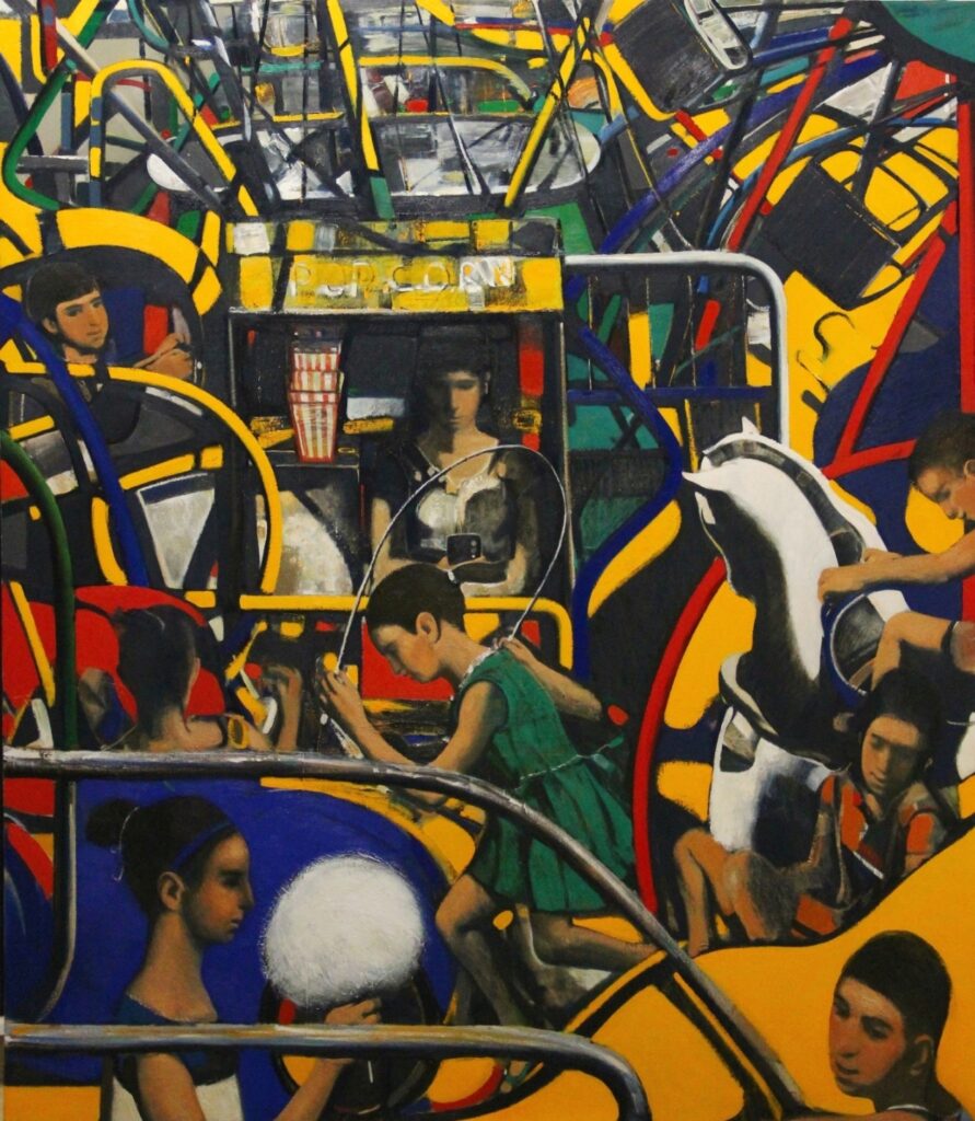 “Attraction” 2022, Oil on Canvas, 150×130 cm – Arthur Hovhannisyan